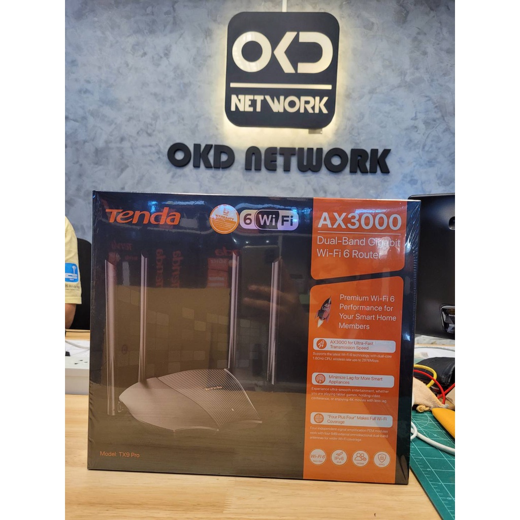 TENDA TX9 Pro AX3000 Dual-band Gigabit Wi-Fi 6 Router (สินค้ารับประกัน ...