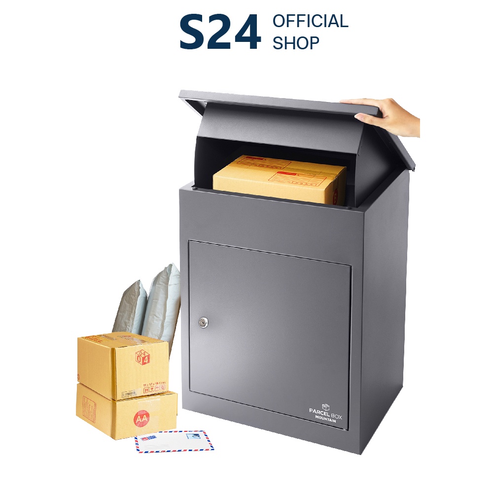 Mountain ตู้รับพัสดุ ตู้พัสดุ ตู้จดหมาย Parcel Box รุ่น 539-Grey (สีเทา ...