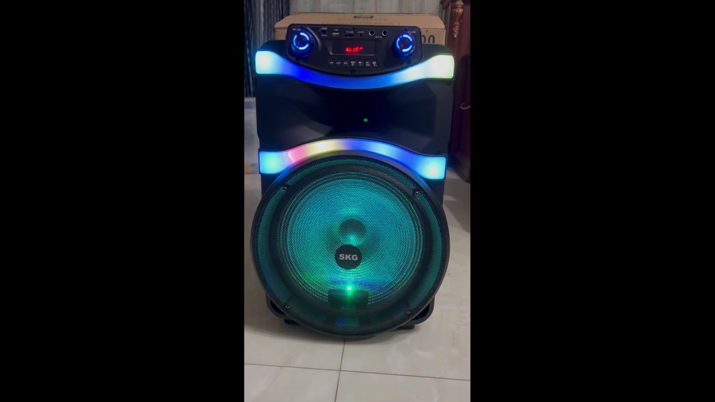 [พร้อมส่ง] SKG ลำโพงล้อลาก 12 นิ้ว 6000 W รุ่น SR-4000 BT12 สีดำ แถมไมค์ลอยคู่ | Shopee Thailand