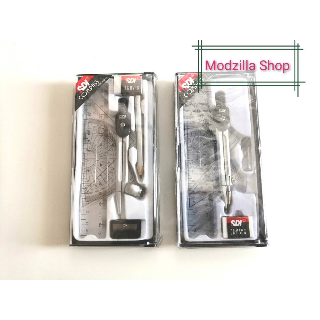 SDI เอสดีไอ ชุดวงเวียนพร้อมอุปกรณ์ เรขาคณิต SDI COMPASS SET | Shopee ...