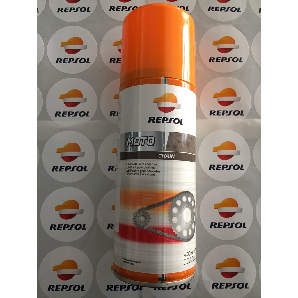 สเปรย์หล่อลื่นโซ่ Repsol MOTO CHAIN ปริมาณ 400 ml ( ยกลังราคาถูกกว่า ...