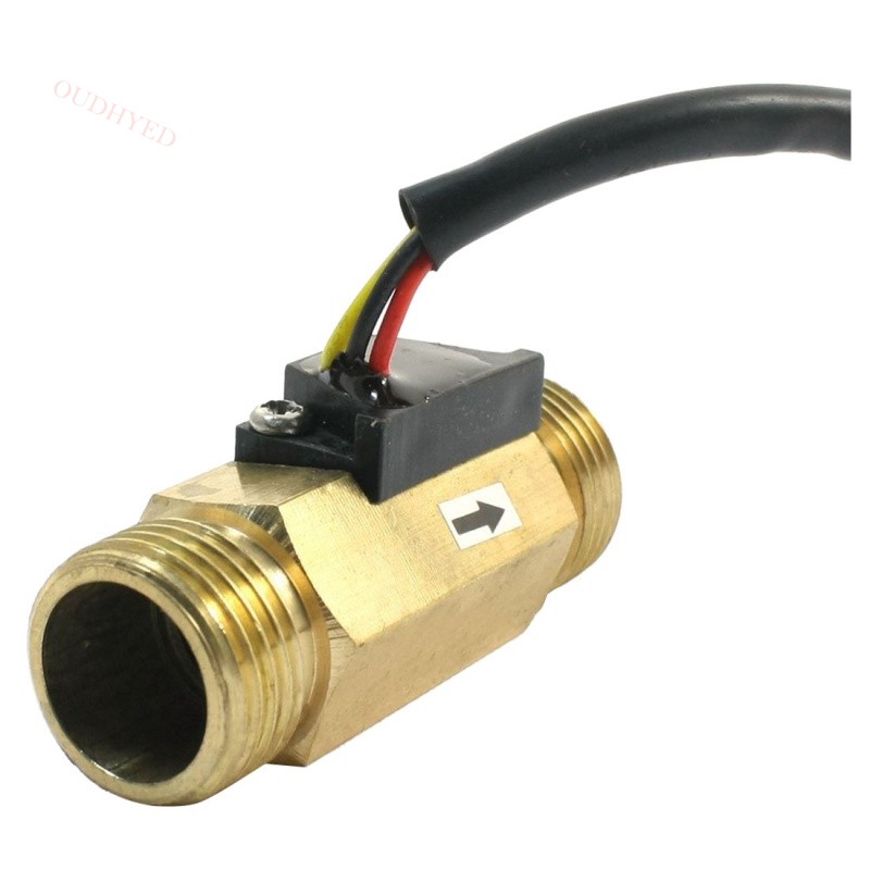 1/2PT Water Flow Sensor Switch Control Meter Flowmeter 1.5-30L/min ...