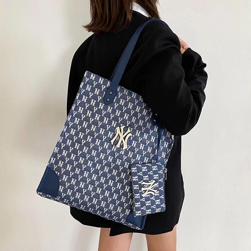 ☀️ พร้อมส่ง [ของแท้💯% MLB MONOGRAM SHOPPING BAG รุ่นใหม่ กระเป๋าทรง ...