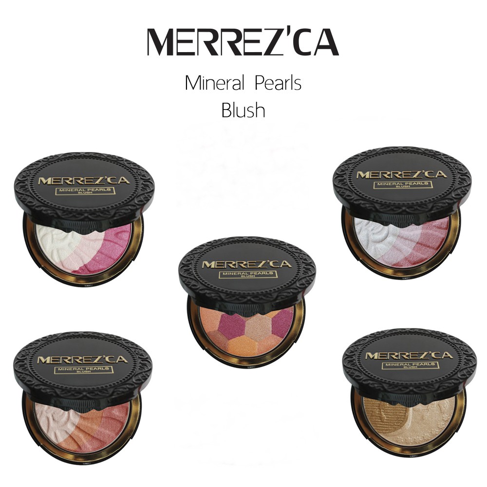 Merrezca Mineral Pearls Blush บรัช เมอร์เรซก้า | Shopee Thailand
