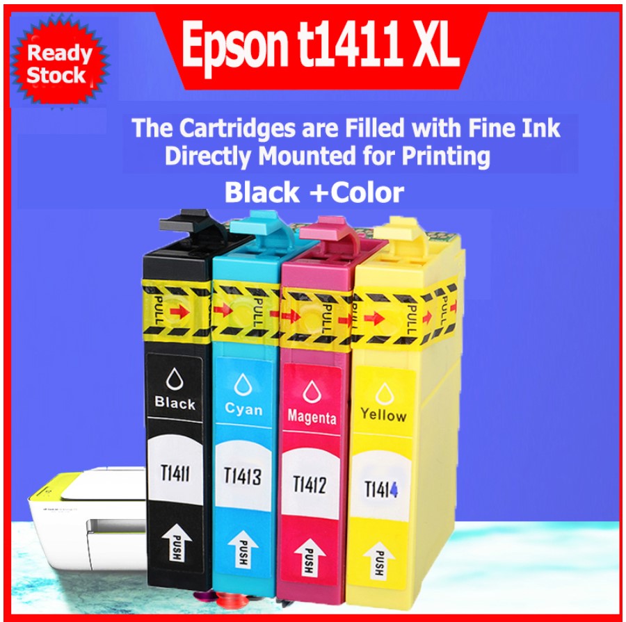 T1411 T1412 T1413 T1414 Compatible 4 Multi Ink Cartridge (B/C/M/Y ...