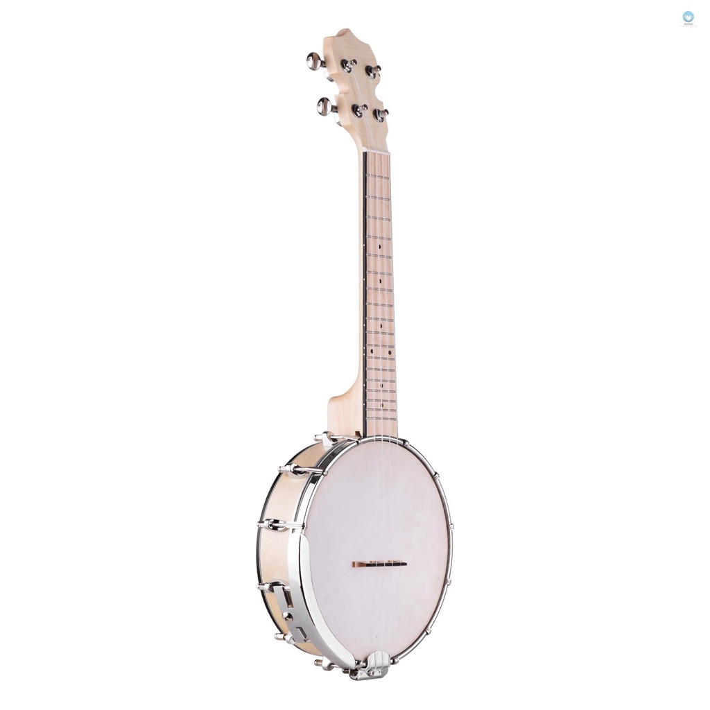 Ttt คอนเสิร ์ ต 23 นิ ้ วเปิดหลัง Banjo Uke 4 String Banjolele Maple ...