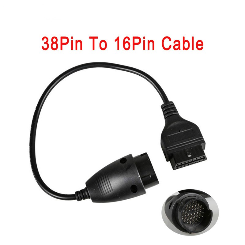 คุณภาพสูง MB 38 Pin ถึง 16 Pin OBD2 อะแดปเตอร์วินิจฉัย Full 38pin ...