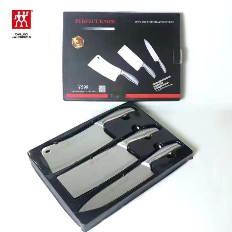 Zwilling Kitchen Knives Stainless Steel 304 Set Full Kitchen Knife 3 ...