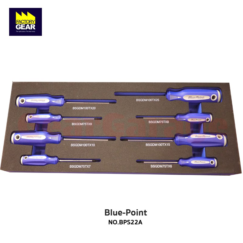 ชุดถาดโฟม ไขควงท็อค Torx M Series BLUE-POINT NO.BPS22A Torx M Series ...