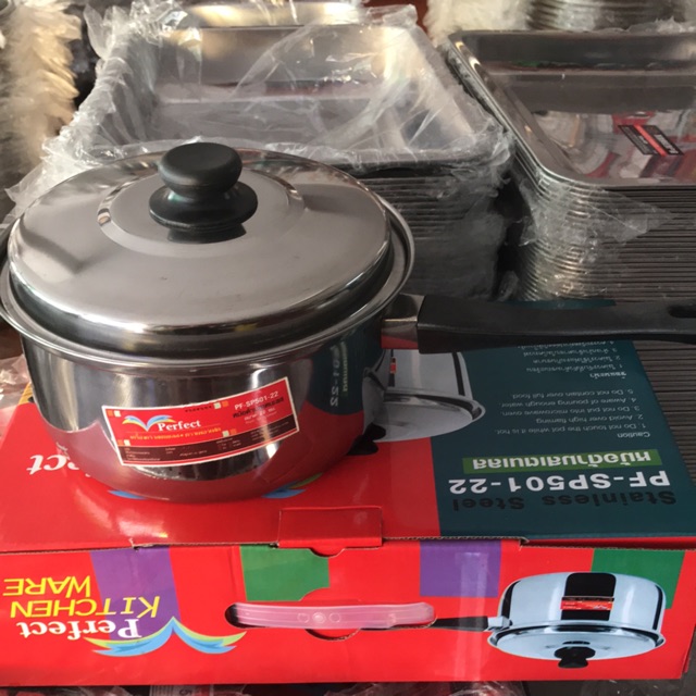 SP-501-22หม้อด้าม ใช้ดีมากทําจากสแตนเลส 22cm | Shopee Thailand