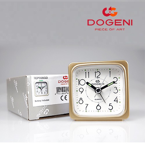นาฬิกาปลุก DOGENI มีพรายน้ำ สีทอง รุ่น TEP005/TEP005GD | Shopee Thailand
