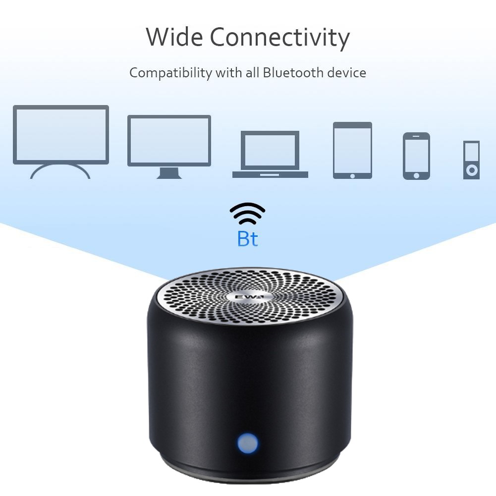 EWA A106 Pro （กระเป๋าฟรี）ลำโพงบลูทูธไร้สาย Mini Bluetooth Speaker Wireless ขนาดจิ๋ว พกพาสะดวก ...