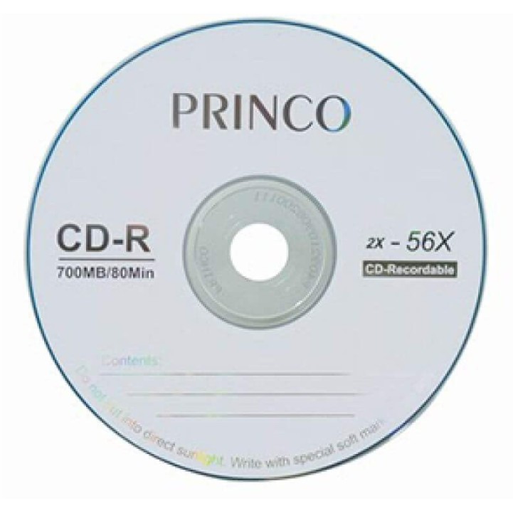 PRINCO CD-R (10/50/PACK) 700MB.80MIN No Box | Shopee Thailand
