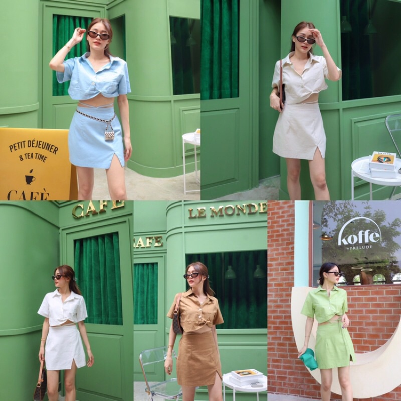 summer mini set ล๊อคดาวน์อย่าไปไปกลัว เพราะเราต้องสวยในทุกๆวันค่า ...