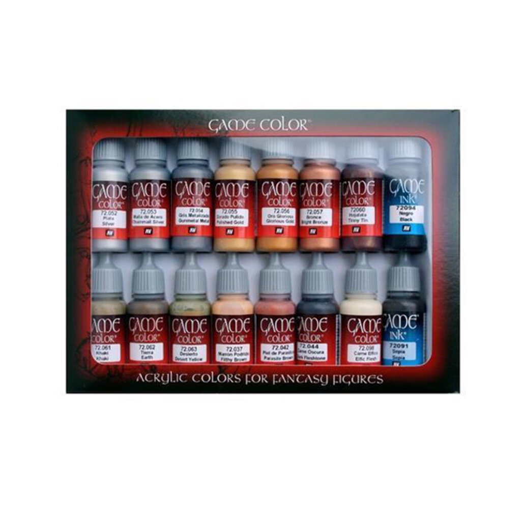 Vallejo GAME COLOR SET 72.291 Leather & Metal | Shopee Thailand