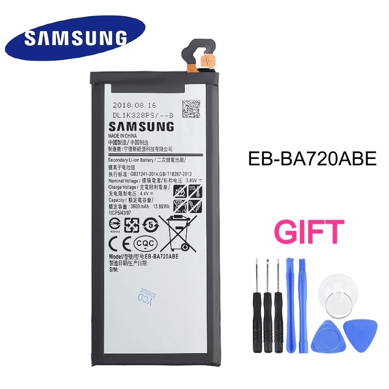 แบตเตอรี่ Samsung Galaxy A7 2017 รุ่น SM-A720 A720 ของแท้แบตเตอรี่ EB ...