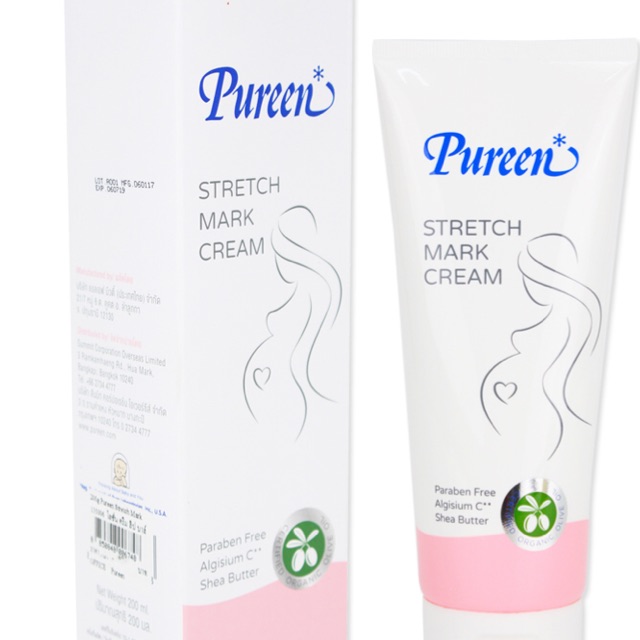 Pureen energy stretch mark cream 200 ml. (ครีมป้องกันผิวแตกลาย ช่วง ...