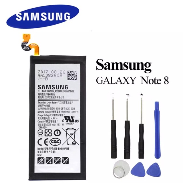 แบตเตอรี่Samsung Note8 (N950) 3300mAh พร้อมชุดไขควง | Shopee Thailand