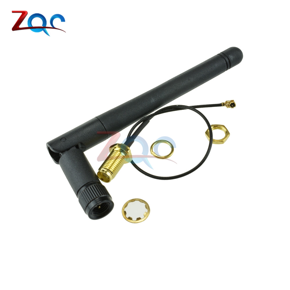 2.4G Wireless SMA Antenna Extension Cable 3DBI Gain Antenna for ESP8266 ...