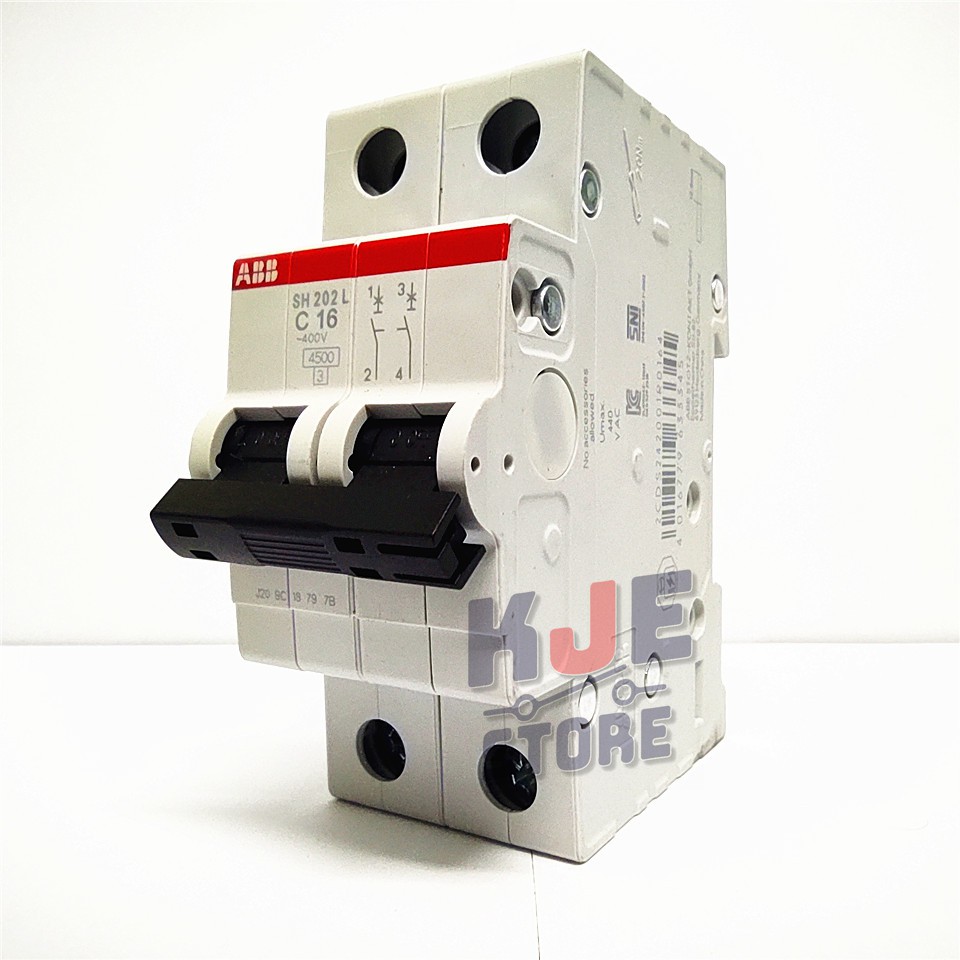 Abb MCB SH202 2P 4.5kA [6A/10A/16A/20A/32A/40A] | Shopee Thailand