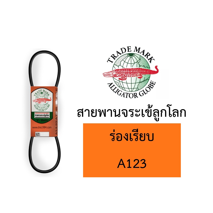 สายพาน จระเข้ลูกโลก A ร่องเรียบ ของแท้ A121 A122 A123 A124 A125 A26 ...