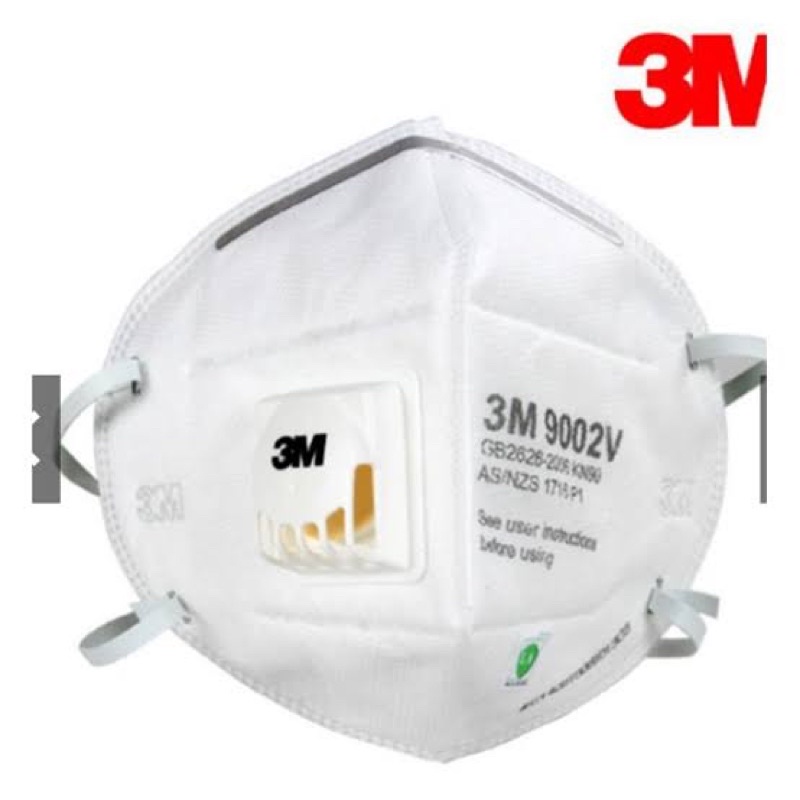 หน้ากากป้องกันฝุ่น 3M 9002v คล้องหัว ของแท้ 100% | Shopee Thailand
