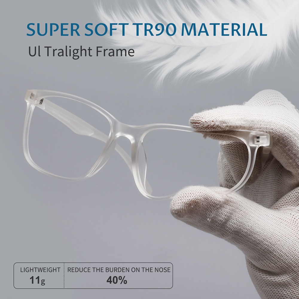 Cyxus แว่นตาคอมพิวเตอร์ TR90 ป้องกันรังสี UV400 100% น้ําหนักเบา บรรเทาอาการปวดหัว ปวดตา สําหรับ ...