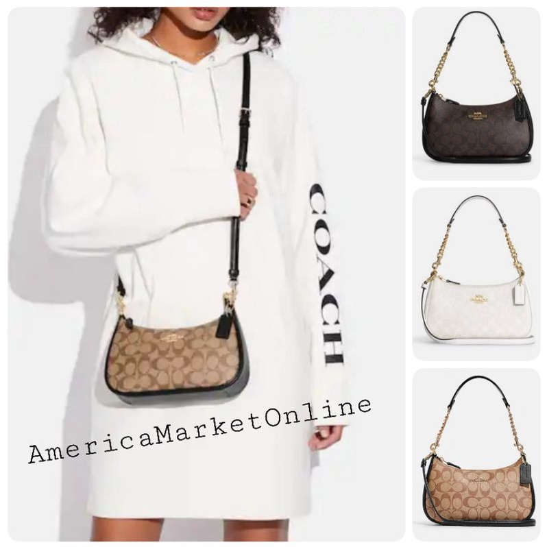 กระเป๋า COACH/ Teri Shoulder Bag In Signature Canvas (COACH CA548 ...