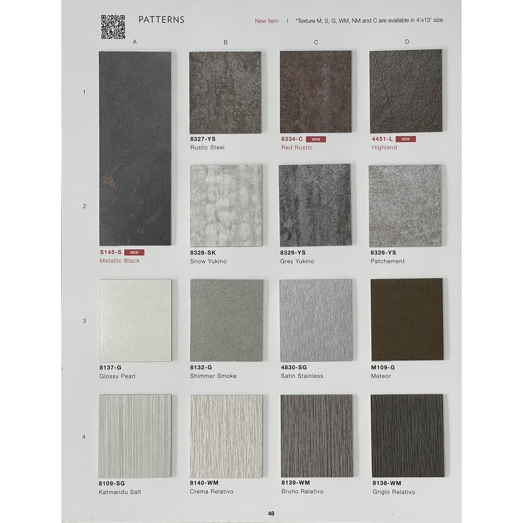 แผ่นลามิเนต Wilsonart ลาย Patterns ขนาด 120 x 240 ซม. หนา 0.8 มม. ใช้ ...