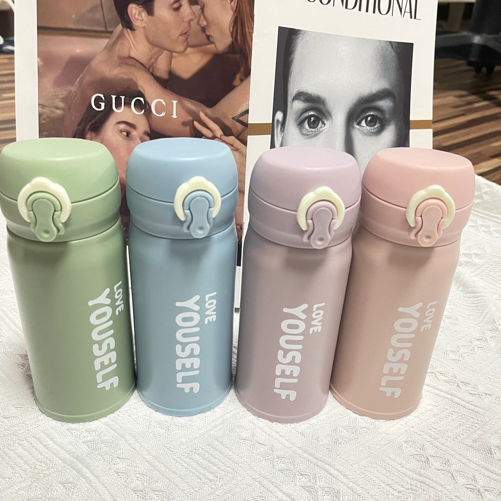 กระบอกน้ำเก็บอุณหภูมิ กระบอกน้ำเก็บความร้อน-เย็น ขนาด 350ml สแตนเลส 304 คุณภาพสูง | Shopee Thailand