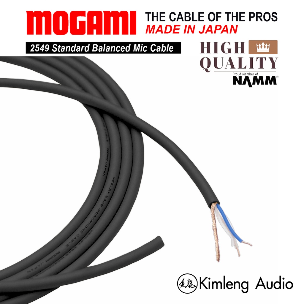 Mogami 2549 มี 5 สี สายไมโครโฟนคุณภาพสูง สายสัญญาน Balanced Cable พร้อม ...