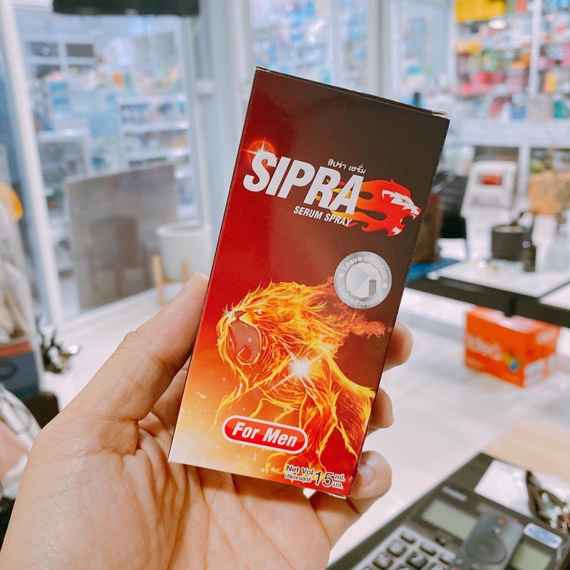 Sipra Serum Spray For Men 15ml ซิปร่า เซรั่มสเปรย์ เซรั่มรูปแบบสเปรย์ เฉพาะจุดสำหรับผู้ชาย สูตร ...