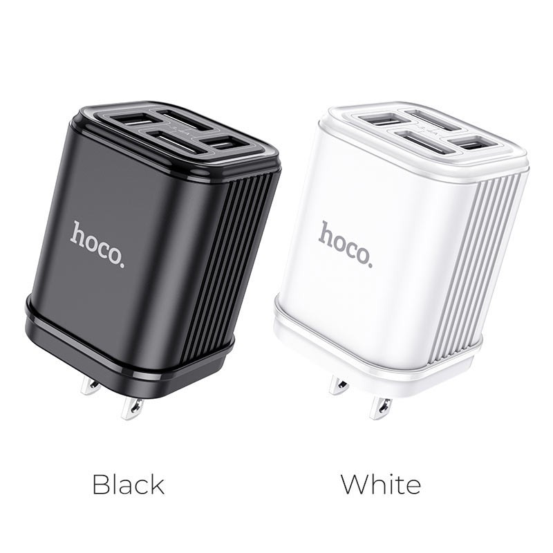 C84 Resolute wall charger, 4 USB, 3.4A output, Hoco ชาร์จเร็ว แท้100% ...