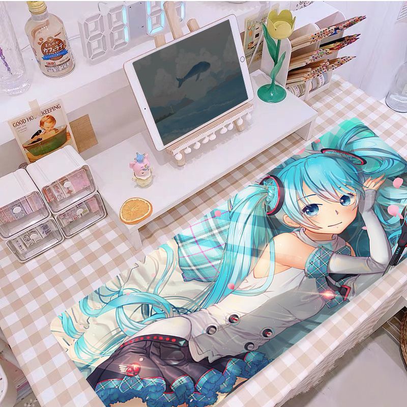 Bandai Hatsune Miku INS Tide แผ่นรองเมาส์ คีย์บอร์ด ลายการ์ตูน ขนาดใหญ่ ...