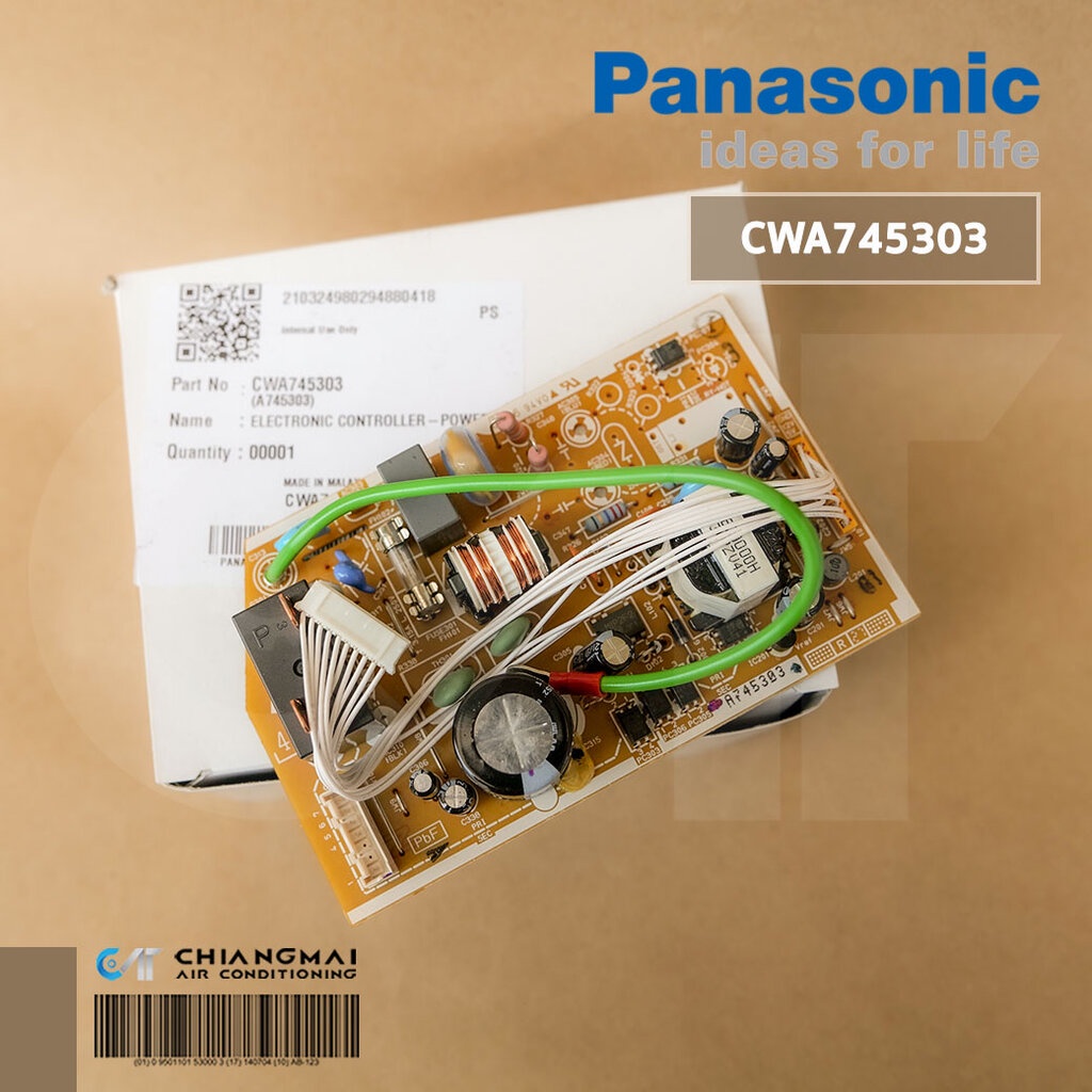CWA745303 แผงวงจรแอร์ Panasonic แผงบอร์ดแอร์พานาโซนิค บอร์ดคอยล์เย็น ...