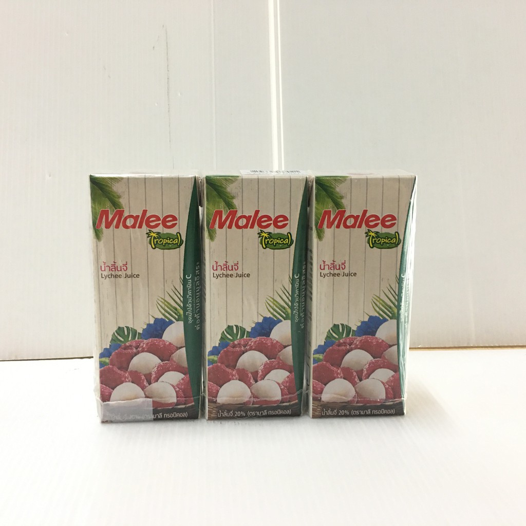 (แพ็ค 3) Malee Tropical มาลี ทรอปิคอล น้ำผลไม้ มี 5 รส 180 มล. | Shopee ...