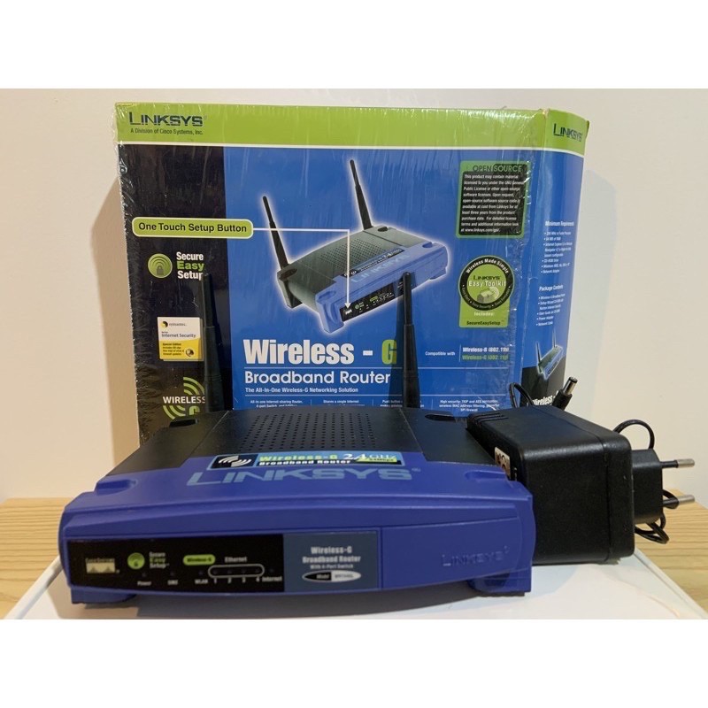 LINKSYS Wireless-G Broadband Router With 4-Port Model WRT54GL | Shopee Thailand