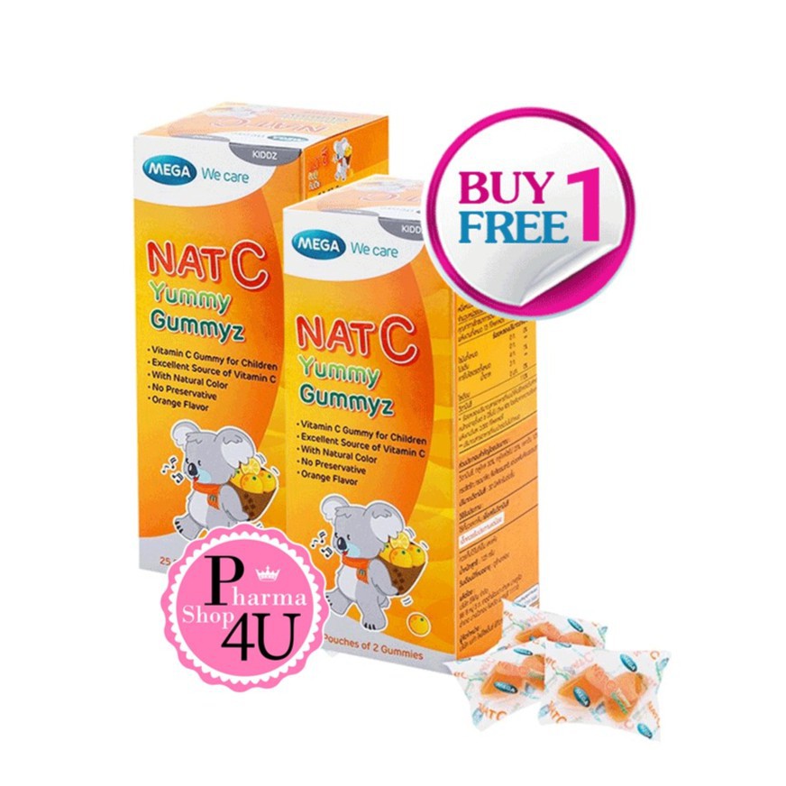 MeGa we care NatC Yummy Gummyz วิตามินC สำหรับเด็ก😍 🍊1แถม1🍊 กดที่ ...