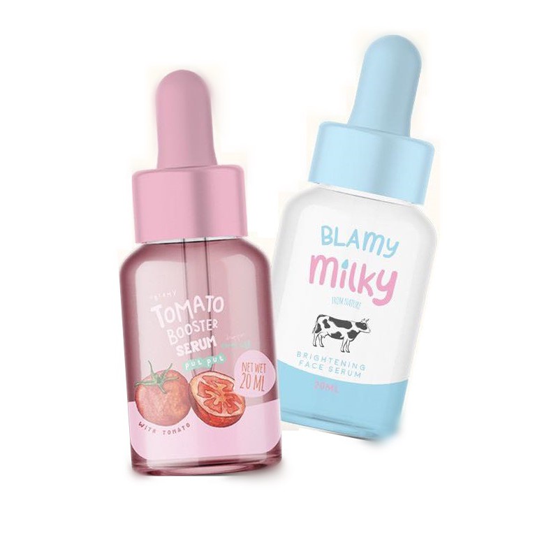 [ราคา 1ชิ้น] Blamy บาล์มมี่ เซรั่มมะเขือเทศ / เซรั่มนมวัว | Shopee Thailand