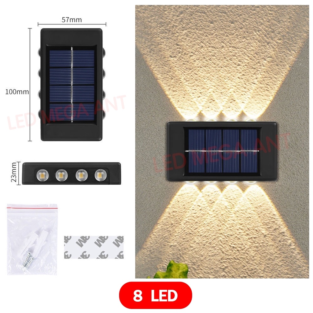 Solar cell โซล่าเซลล์ติดผนังทางเดิน ( Soalr wall lamp Led ) ค่าไฟ0บาท ...