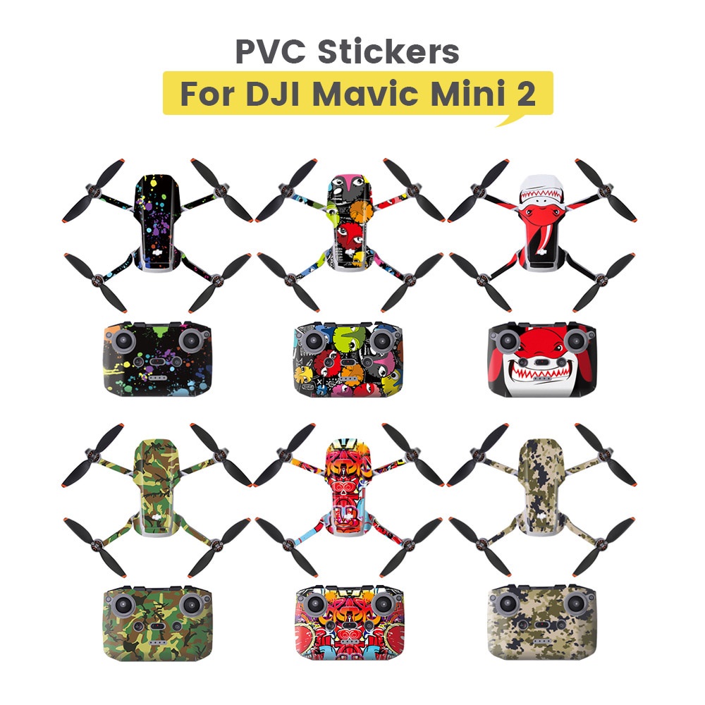 Dji Mini 2 SE/Mini 2 ฟิล์มป้องกันสติกเกอร์ PVC กันน้ํา Decals เต็มรูป ...