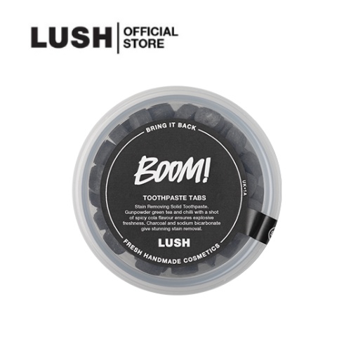 LUSH ยาสีฟันอัดเม็ด BOOM! TOOTHPASTE TAB 50g | Shopee Thailand
