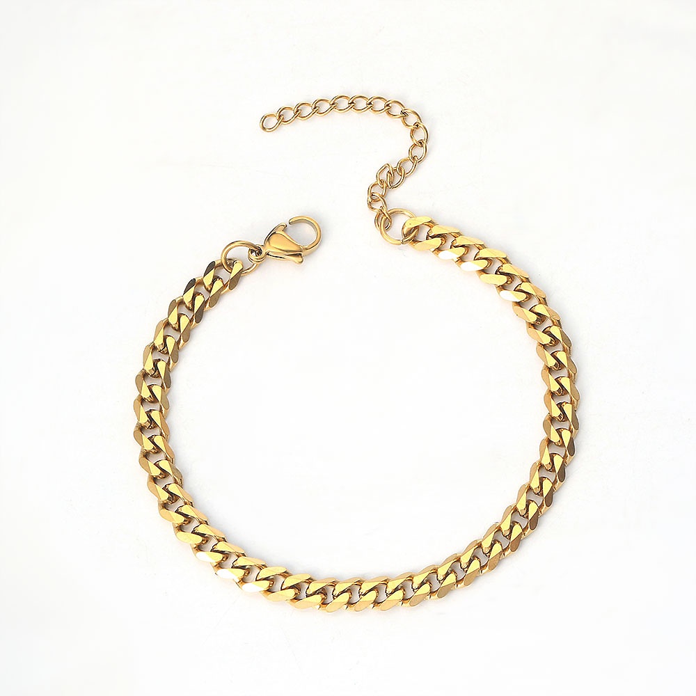 Zhouyangผู้หญิงสร้อยข้อมือ ฮิป ป็อป พังก์ สแตนเลส ก้อนโซ่คิวบาไมอามี่ สร้อยข้อมือผู้ชาย ออมม่า ...