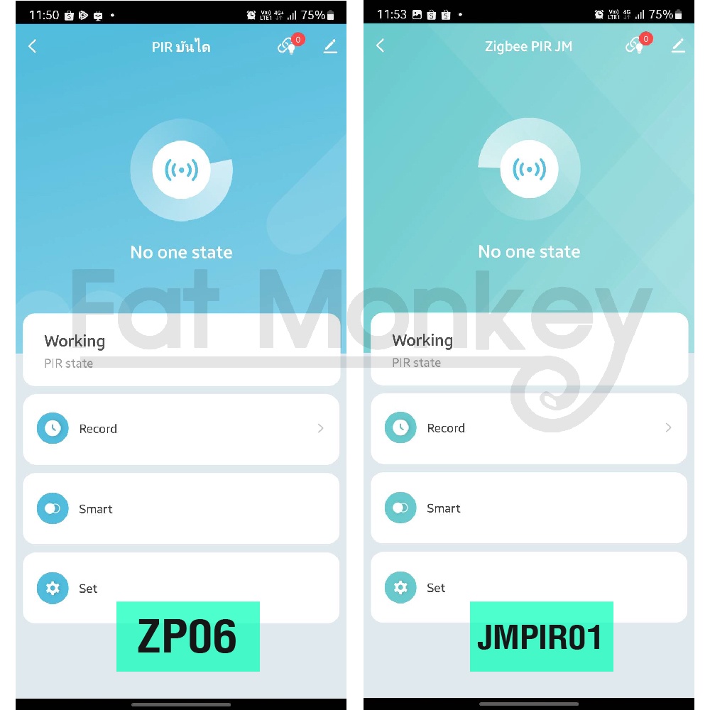 Tuya Zigbee PIR Motion Sensor รุ่น ZP01, ZP06, ZP08 JMPIR01 เซ็นเซอร์ ...