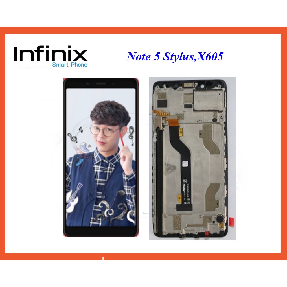 จอ LCD.infinix Note 5 Stylus,X605+ทัชสกรีน+กรอบ | Shopee Thailand