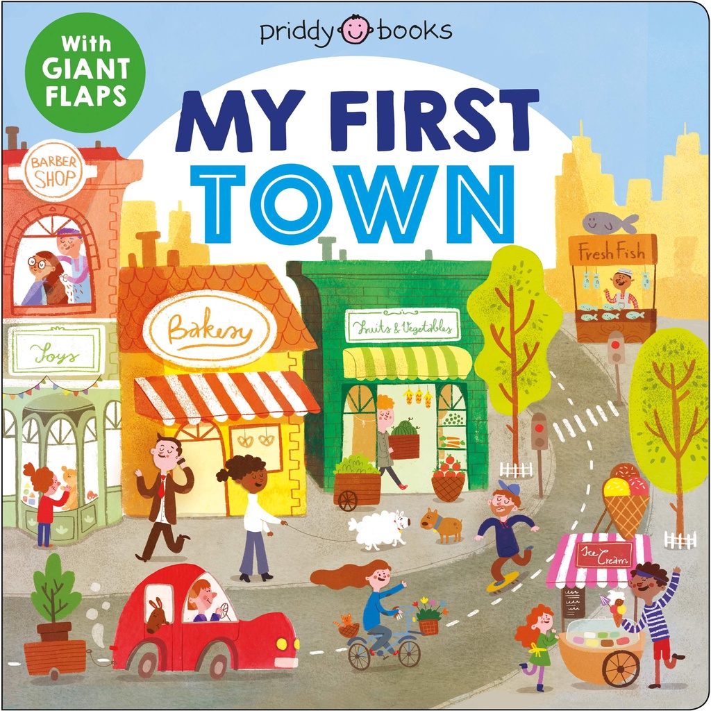 My First Places: My First Town a flap book หนังสือเด็ก ภาษาอังกฤษ บอร์ด ...