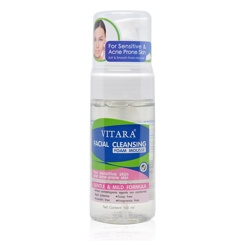 Vitara Facial Cleansing Foam Mousse 100ml. | Shopee Thailand