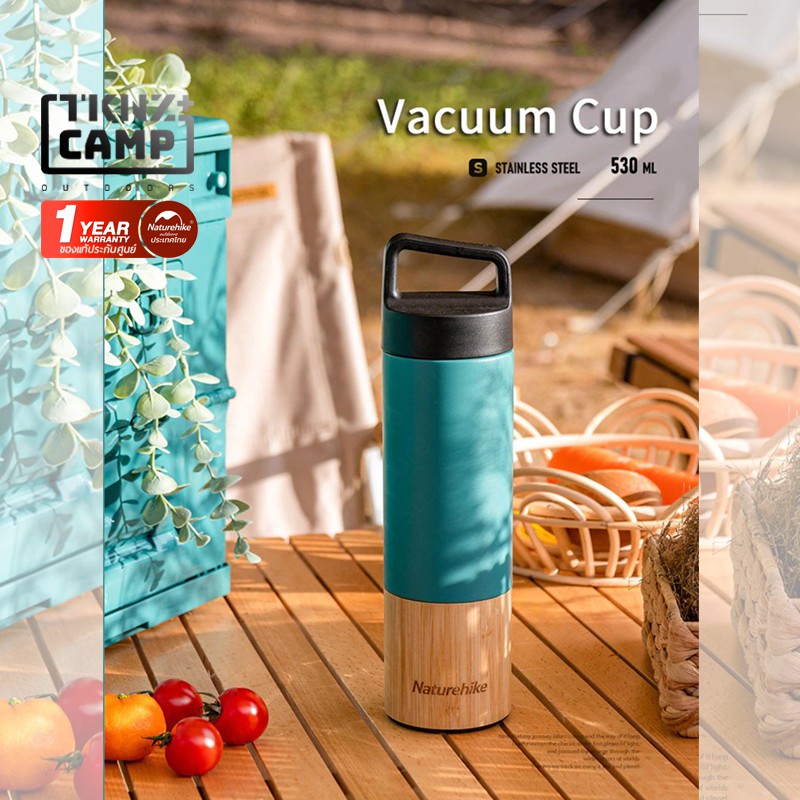 TKNZ CAMP Naturehike Bamboo vacuum flask with handle ขวดเก็บความร้อน ความเย็น | Shopee Thailand