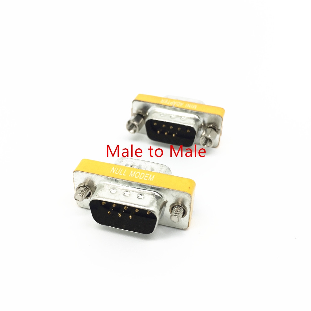 คุณภาพสูง Mini Null Modem Db 9 Female อะแดปเตอร์ปลั๊กเสียบเชื่อมต่อ ...