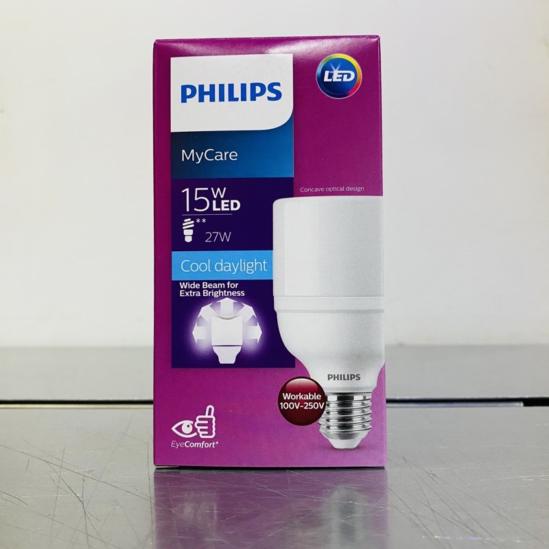 PHILIPS หลอด LED Bright 15W กระจายแสงรอบทิศทาง รุ่น MyCare | Shopee ...